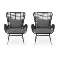 China YILIN Furniture Chair and Coffee Table Set Wicker Bistro Set Balcony PE Steel Popular Sale Outdoor Wicker 3 Pieces Modern for sale