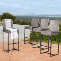 China YILIN Factory Direct Sale Multi-functional Hand-woven Wicker OutdoorBar Stool Restaurant Home Garden Outdoor Chair for sale