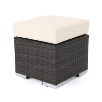China YILIN Factory Wholesale Modern Multipurpose Hand-woven Rattan Wicker Outdoor Dining Ottoman Home Relaxing Durable Table for sale