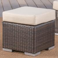 China YILIN Factory Wholesale Modern Multipurpose Hand-woven Rattan Wicker Outdoor Dining Ottoman Home Relaxing Durable Table for sale