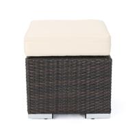 China YILIN Factory Wholesale Modern Multipurpose Hand-woven Rattan Wicker Outdoor Dining Ottoman Home Relaxing Durable Table for sale