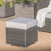 China YILIN Factory Wholesale Modern Multipurpose Hand-woven Rattan Wicker Outdoor Dining Ottoman Home Relaxing Durable Table for sale