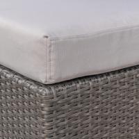 China YILIN Factory Wholesale Modern Multipurpose Hand-woven Rattan Wicker Outdoor Dining Ottoman Home Relaxing Durable Table for sale