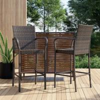 China YILIN Wholesale Multi-functional Hand-woven Modern Outdoor Water Resistant Eco-Friendly Durable Bar Chair Sets for Home Bar for sale