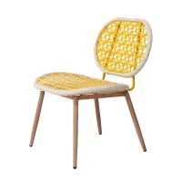 China Best Selling Poly Rattan Woven Comfortable Garden Chair Waterproof Sunproof High Temperature Resistant Outdoor Chair for sale