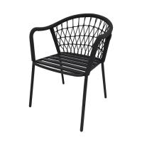 China Cafe Dining Chair High Quality Hand-woven Outdoor Hotel Garden Living Room Patio Balcony Restaurant Outdoor Furniture Modern for sale