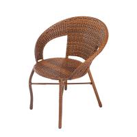 China Style Outdoor Garden Chair PE Rattan Patio Chair Leisure Balcony Chair Europe Dining Table Outdoor Furniture Modern Provide for sale