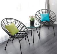 China Modern Outdoor Dining Table and PE Rattan Chair Set for Garden Balcony Hotel & Villa Use for sale