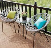 China Modern Outdoor Dining Table and PE Rattan Chair Set for Garden Balcony Hotel & Villa Use for sale