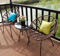 China Modern Outdoor Dining Table and PE Rattan Chair Set for Garden Balcony Hotel & Villa Use for sale