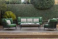 China Factory Hand-Make Braid Rope Weaving Patio Chairs Modern Garden Outdoor Furniture for sale