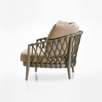 China Factory Hand-Make Braid Rope Weaving Patio Chairs Modern Garden Outdoor Furniture for sale