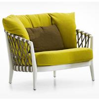 China Factory Hand-Make Braid Rope Weaving Patio Chairs Modern Garden Outdoor Furniture for sale