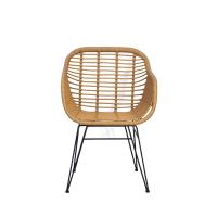 China Rattan Arm Chair Hand Woven Bistro Rattan Chair Outdoor Furniture Modern Provide Garden Chair Superior Quality Rattan Wood for sale