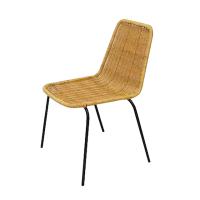 China High Quality Hand-woven Outdoor Hotel Garden Living Room Patio Balcony Restaurant Cafe Dining Chair for sale