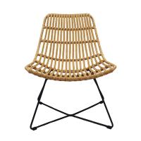 China Modern Style Outdoor Furniture Rattan Fashionable Single Chair Garden Plastic Packing Garden Chair for sale