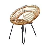 China Factory Wholesale Poly Rattan Woven Garden Dining Chairs Durable Strong Comfortable Waterproof Rattan Arm Chair for sale