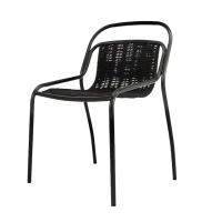 China Hot Sale Hand-woven Waterproof Rattan Outdoor Chair Home Restaurant Hotel Garden Comfortable Outdoor Dining Chair for sale