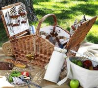 China Manufacturer Wholesale Collapsible Picnic Basket - Cheap Rattan Wicker Set, Includes Lid & Handle for sale
