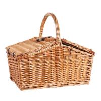 China Wholesale Wicker Picnic Basket Set - Cheap Collapsible Rattan Design with Lid & Handle, Manufacturer Direct for sale