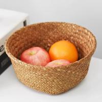 China Cheap Products Natural Seagrass Belly Basket Storage Basket Wholesale Wholesale Willow Picnic Hamper Basket Set for sale