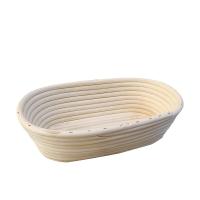 China Wholesale Bread Making Baking Oval Rattan Bread Proofing Basket Baking & Pastry Tools Sustainable 1 Per Kit with Liner Cloth for sale