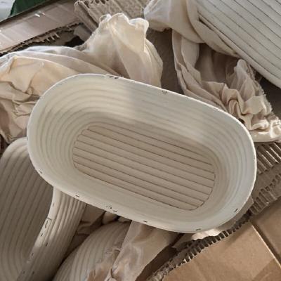 China Hot Sell Rattan Oval Baguette Fermentation Basket Bread Dough Proofing Basket for sale