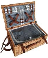 China Yilin High Quality Rattan Hand-woven Picnic Basket Outdoor Camping Storage Basket Multifunction Plastic Woven Bag Picture 1pcs for sale