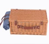 China Yilin High Quality Rattan Hand-woven Picnic Basket Outdoor Camping Storage Basket Multifunction Plastic Woven Bag Picture 1pcs for sale