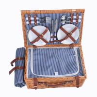 China Yilin High Quality Rattan Hand-woven Picnic Basket Outdoor Camping Storage Basket Multifunction Plastic Woven Bag Picture 1pcs for sale
