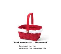 China Latest Style Hotel Home Christmas Atmosphere Decoration Storage Basket Small Portable Gift Storage Basket for sale