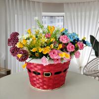 China Factory Wholesale Home Decoration Woven Dining Room Living Room Christmas Table Portable Storage Basket for sale