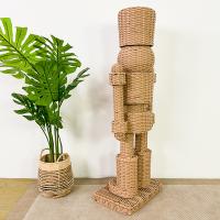 China Large Life-size Rattan Outdoor Christmas Modern Cascanues Nutcracker Soldier for sale