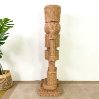 China Large Life-size Rattan Outdoor Christmas Modern Cascanues Nutcracker Soldier for sale