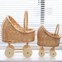 China Baby Basket Wicker Storage Basket Flower Basket Photography Props Children's Toys Desktop Decoration for sale