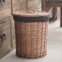 China Hot Sale Rattan Wicker Large Storage Baskets with Lids Wholesale Uk Woven Laundry Hamper Clothing for Bathroom for sale