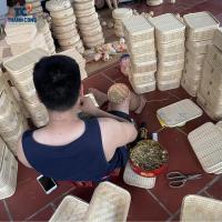 China Wholesale Bamboo Basket for Ramadan Eid Holiday Natural Woven Bamboo Gift Box Decoration 2024 Ramadan Basket Cheap Price for sale