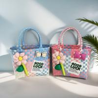 China New Style Handmade Woven Hand-Held Open Mouth Small Square Bag Fresh Style Children's Day Gift for sale