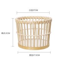 China Boho Style Rattan Woven Storage Basket Set  Handcrafted Bamboo Planter Baskets for Plant Display & Home Organization for sale
