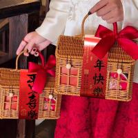 China YL Handmade Eco-Friendly Folding Rattan Dollhouse Bags-Cute Wicker Straw Design Multifunction Kids' Gift for sale