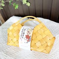 China Wholesale Handmade Chipwood Woven Multifunction Classic Storage Basket with Handle for Kitchen Bathroom Tools for sale