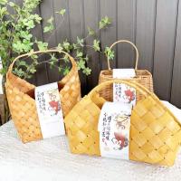China Wholesale Handmade Chipwood Woven Multifunction Classic Storage Basket with Handle for Kitchen Bathroom Tools for sale
