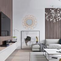 China Wholesale Modern Coastal Rattan Wicker Hanging Mirror Eco-Friendly Handmade Home Decor for sale