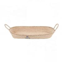 China Baby Changing Basket Seagrass  With Cotton Pad Thick Foam Handmade Seagrass Basket From Vietnam for sale
