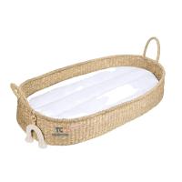 China Hot Selling 2023 Natural Seagrass Baby Changing Basket Seagrass Storage Basket for Baby Made in Vietnam for sale