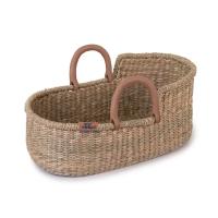 China Hot Selling 2023 Natural Seagrass Baby Changing Basket Seagrass Storage Basket for Baby Made in Vietnam for sale