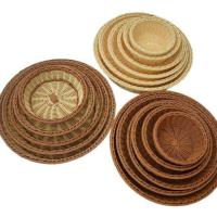 China Rattan Home Woven Storage Basket Pp Plastic Carton Multifunction Sustainable Plastic Handle Wicker Basket Food Plastic Brown for sale