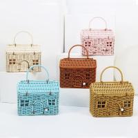 China Rattan Christmas Gift Basket with Handle Lid for Camping Beach Candy Basket Packing Fruit Festival Baskets for sale