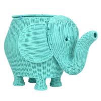 China Elephant Basket for Kids Wicker Rattan Storage Basket Cute Animal Basket for Storing Kid Toy and Home Decor for sale