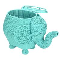 China Elephant Basket for Kids Wicker Rattan Storage Basket Cute Animal Basket for Storing Kid Toy and Home Decor for sale